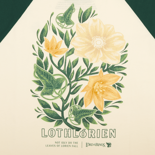 Lord Of The Rings Lothlórien Natural Raglan Tee | Official Apparel ...