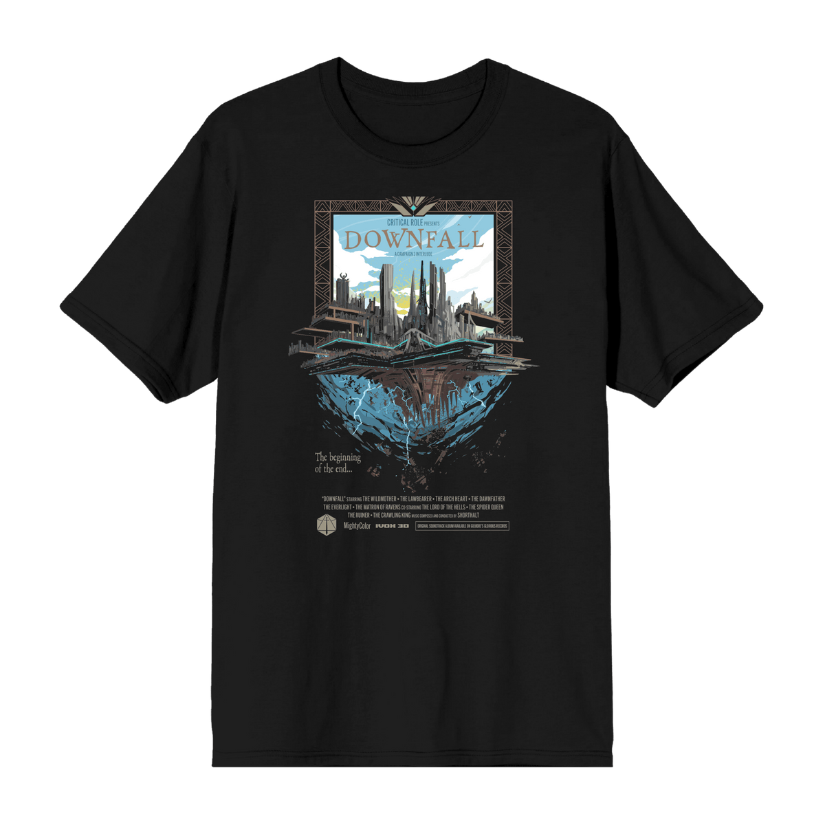 Critical Role Downfall Poster Charcoal Tee | Official Apparel ...